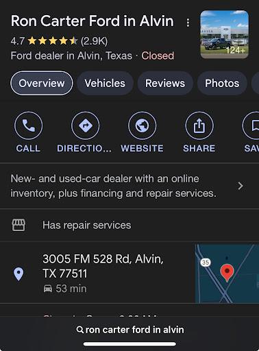 Ron Carter Ford in Alvin - TexasCarDealers.net